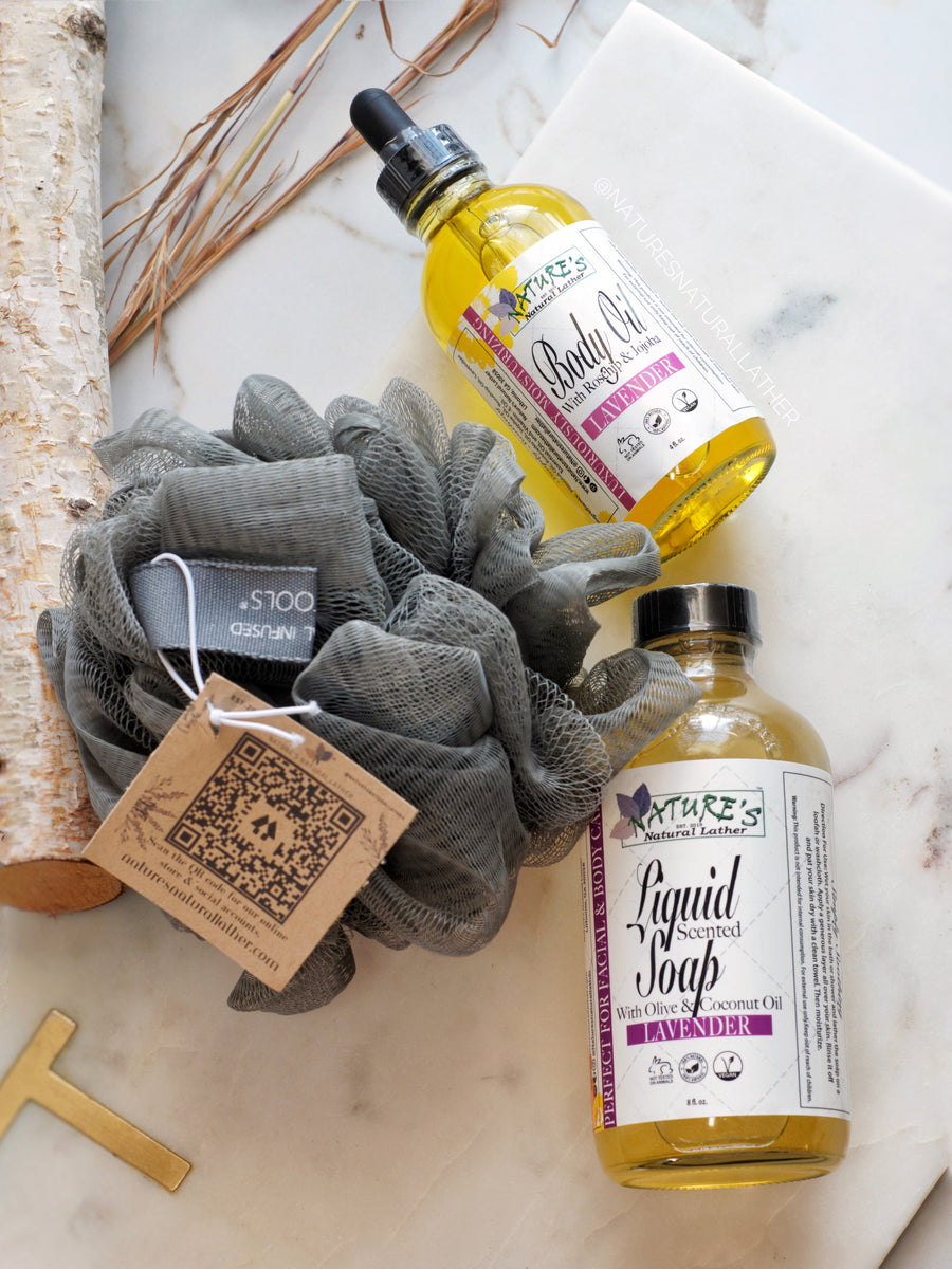 Nature's Natural Lather -Lavender Scented Body Care Gift Set