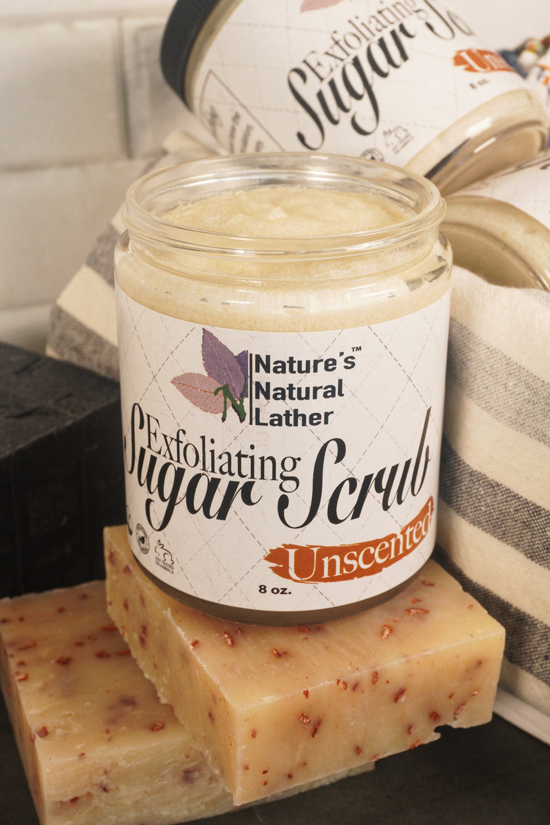 Nature's Natural Lather Unscented Exfoliating Sugar Scrub