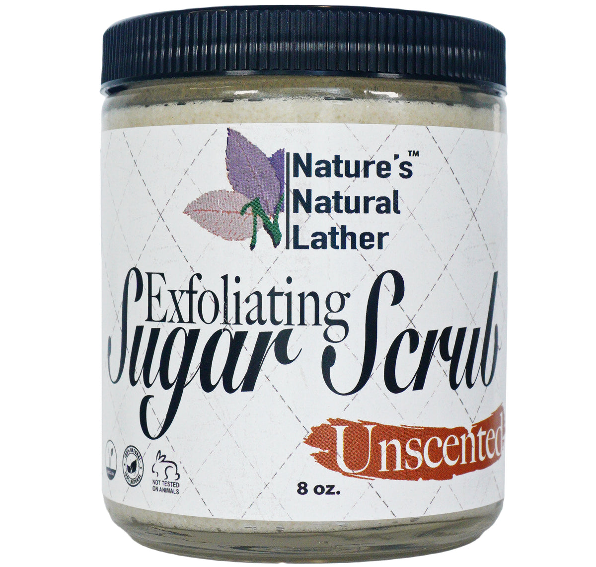 Nature's Natural Lather Unscented Exfoliating Sugar Scrub